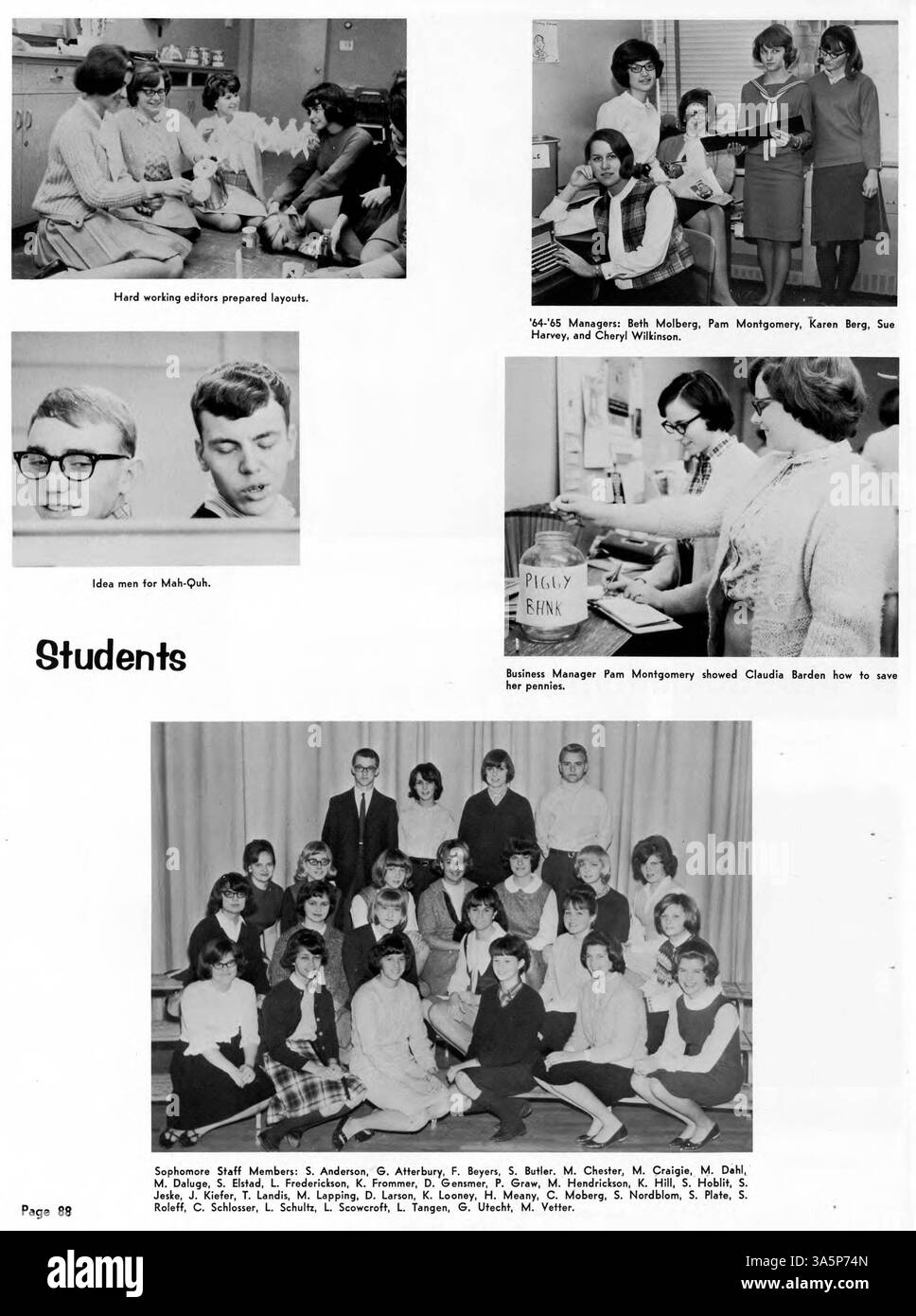 Yearbook offers a detailed look at the 1964 1965 school year Cut Out ...
