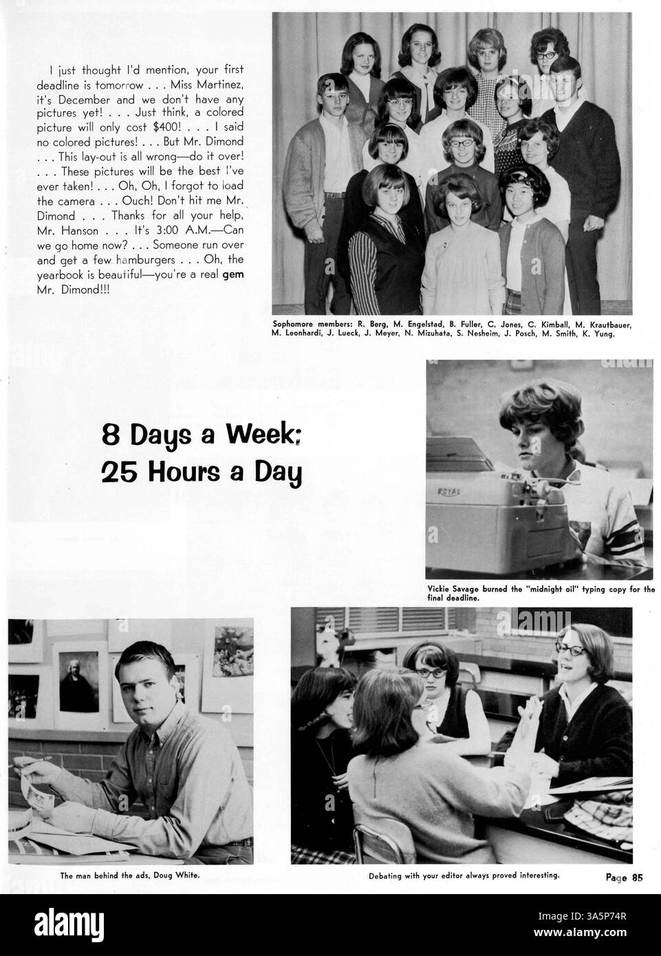 This edition of the 'Bear 1965' yearbook from Bloomington High School ...