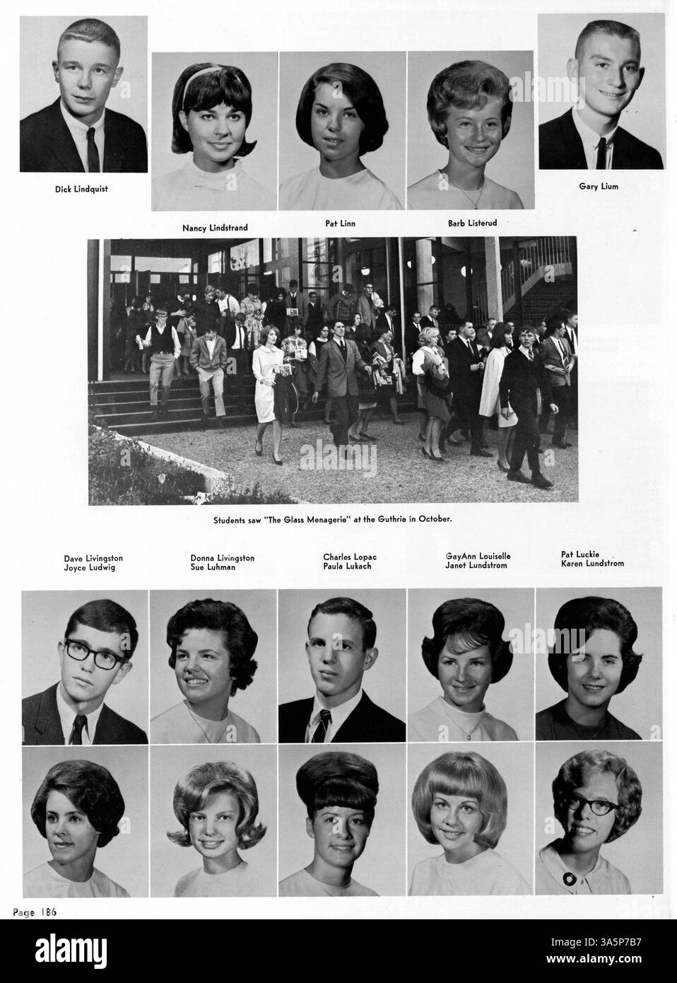 The 1965 edition of the Bloomington High Yearbook, Bear 1965, reflects ...