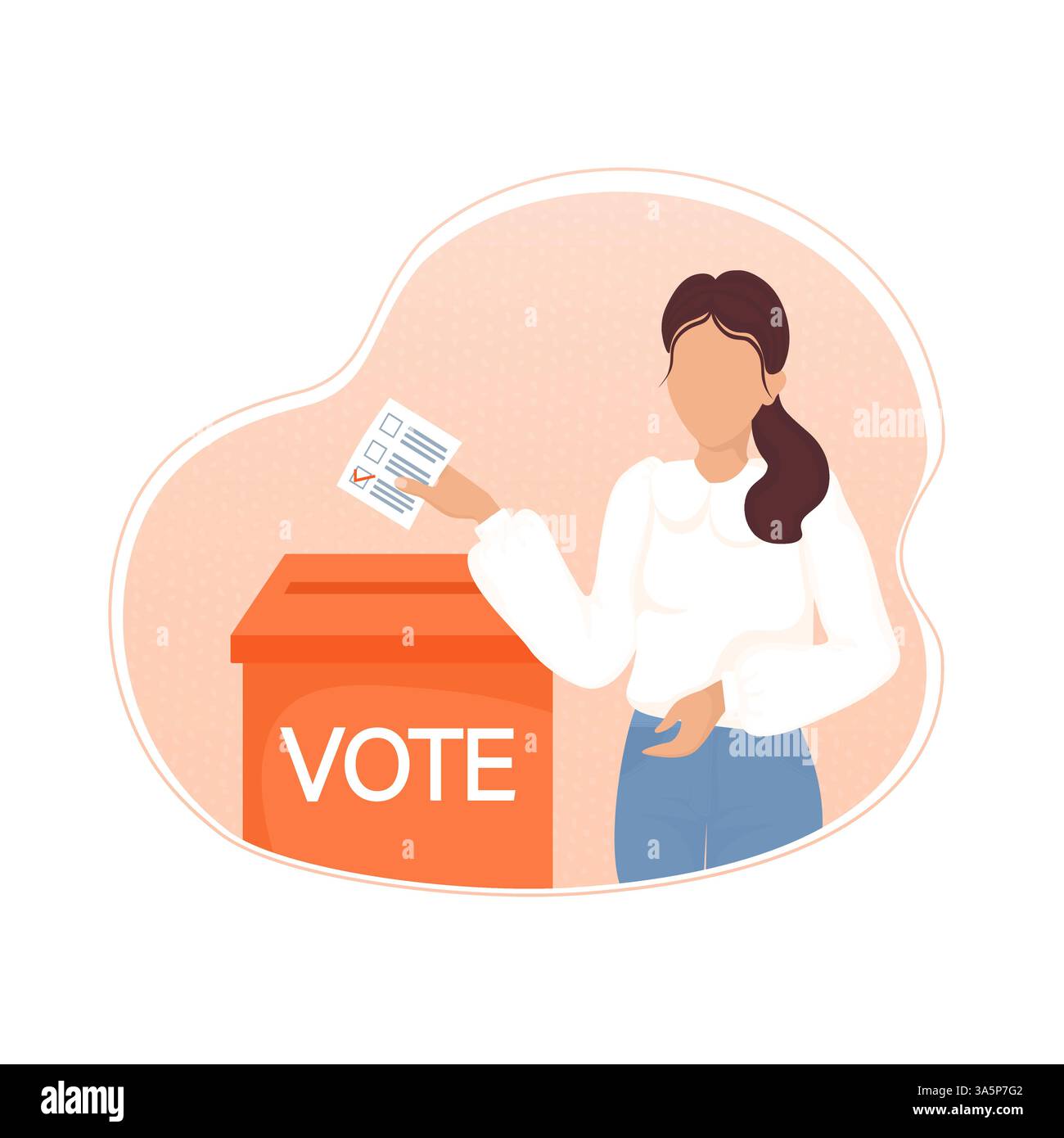 Cartoon icon. Cartoon character. Flat vote people for concept design ...