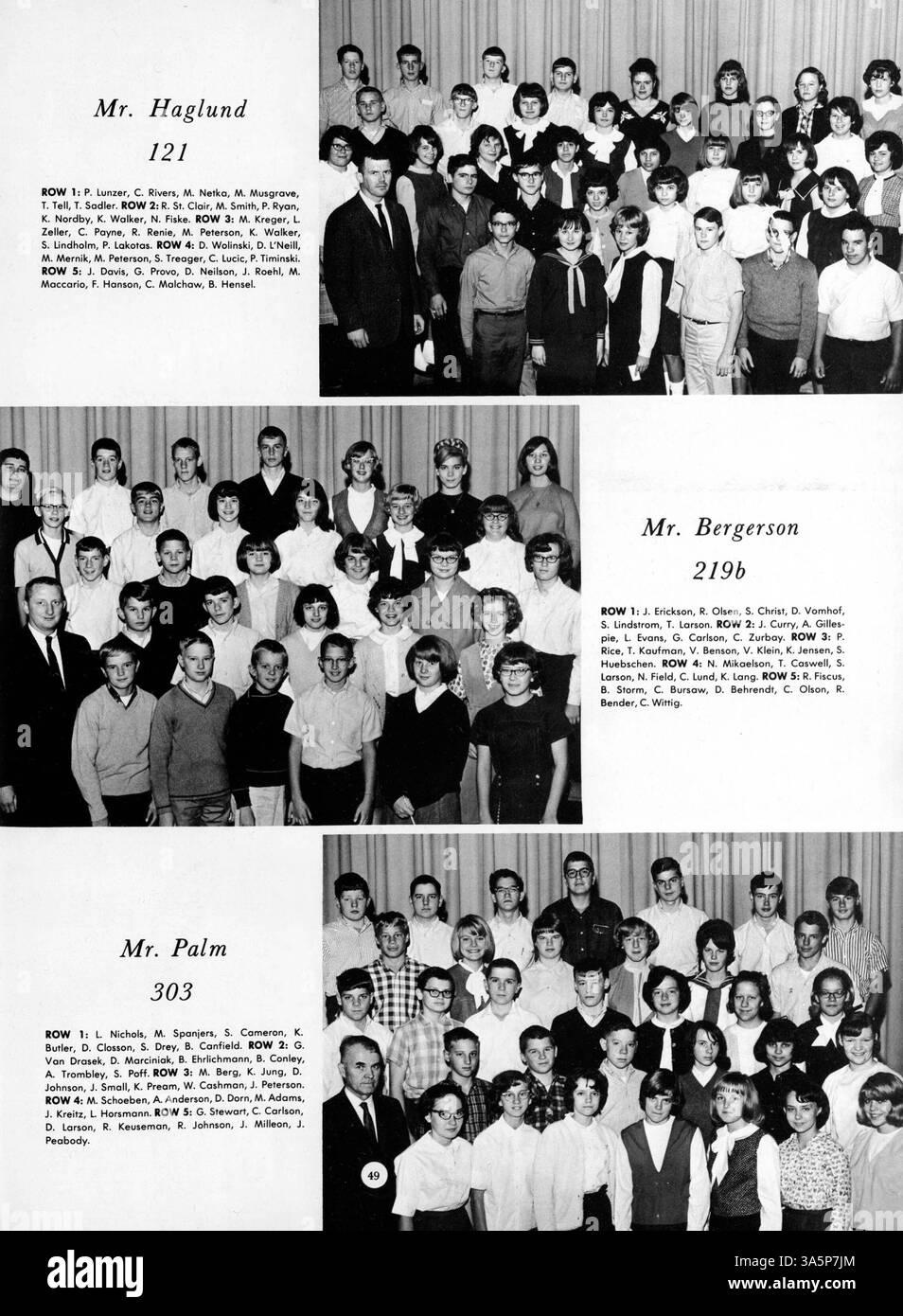 The 1965 patrick henry high yearbook records student life hi-res stock photography and images ...