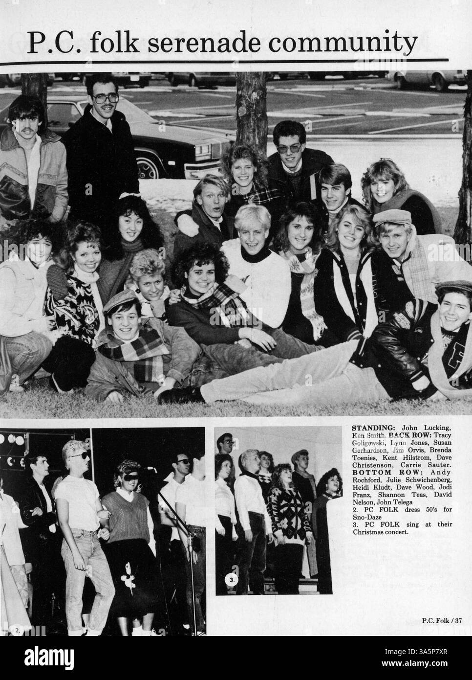 The 1987 Park Center High School yearbook features a comprehensive ...