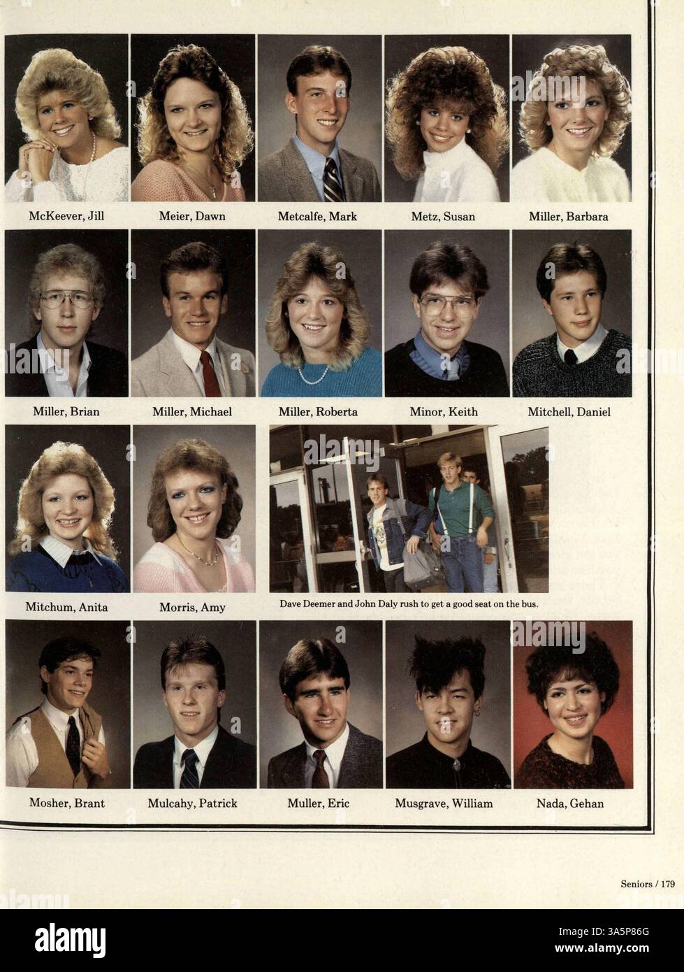 Captures significant events and memories from the 1986 1987 school year ...