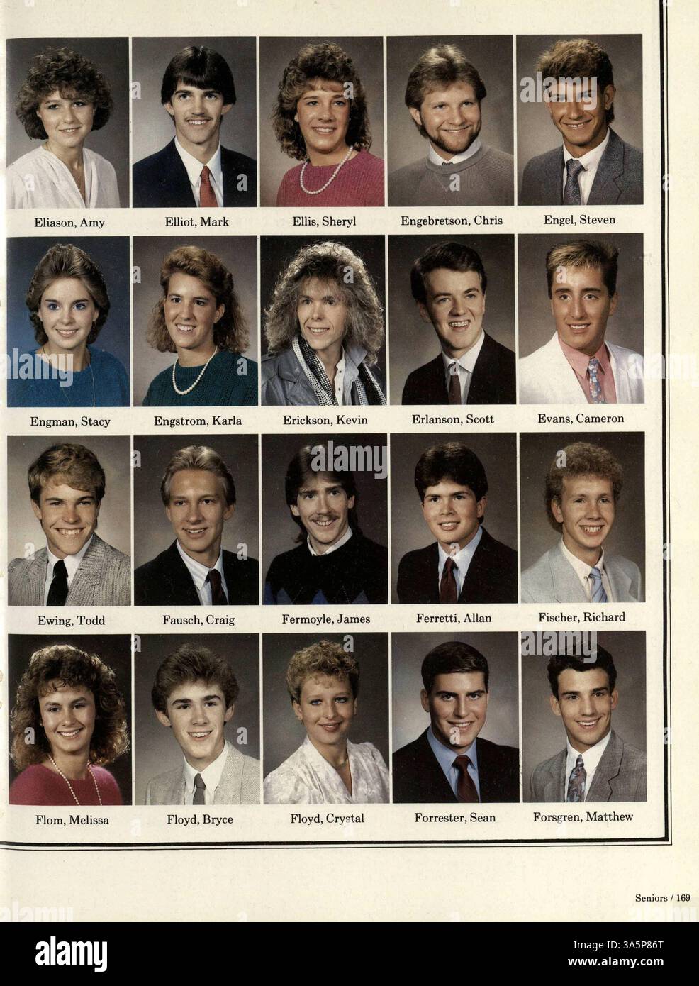 This yearbook from park center high school chronicles the 1986 1 hi-res stock photography and ...