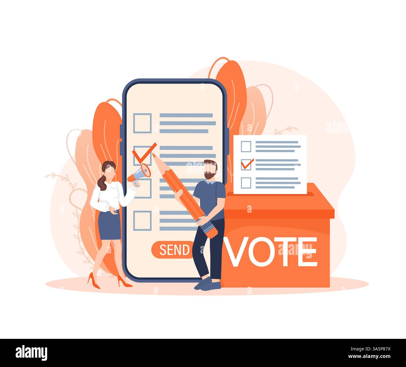 Cartoon icon. Cartoon character. Flat vote people for concept design ...