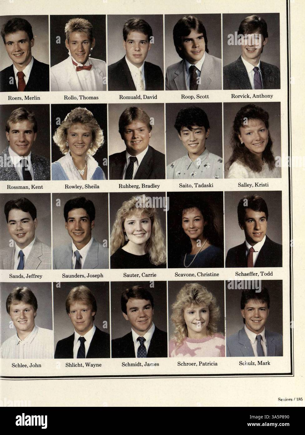 The 1987 park center high school yearbook captures student achie hi-res stock photography and ...