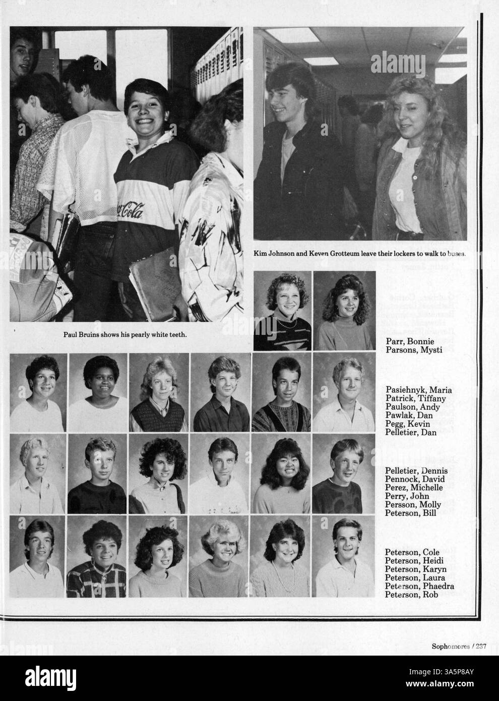 The 1987 Park Center High Yearbook features important events, including ...
