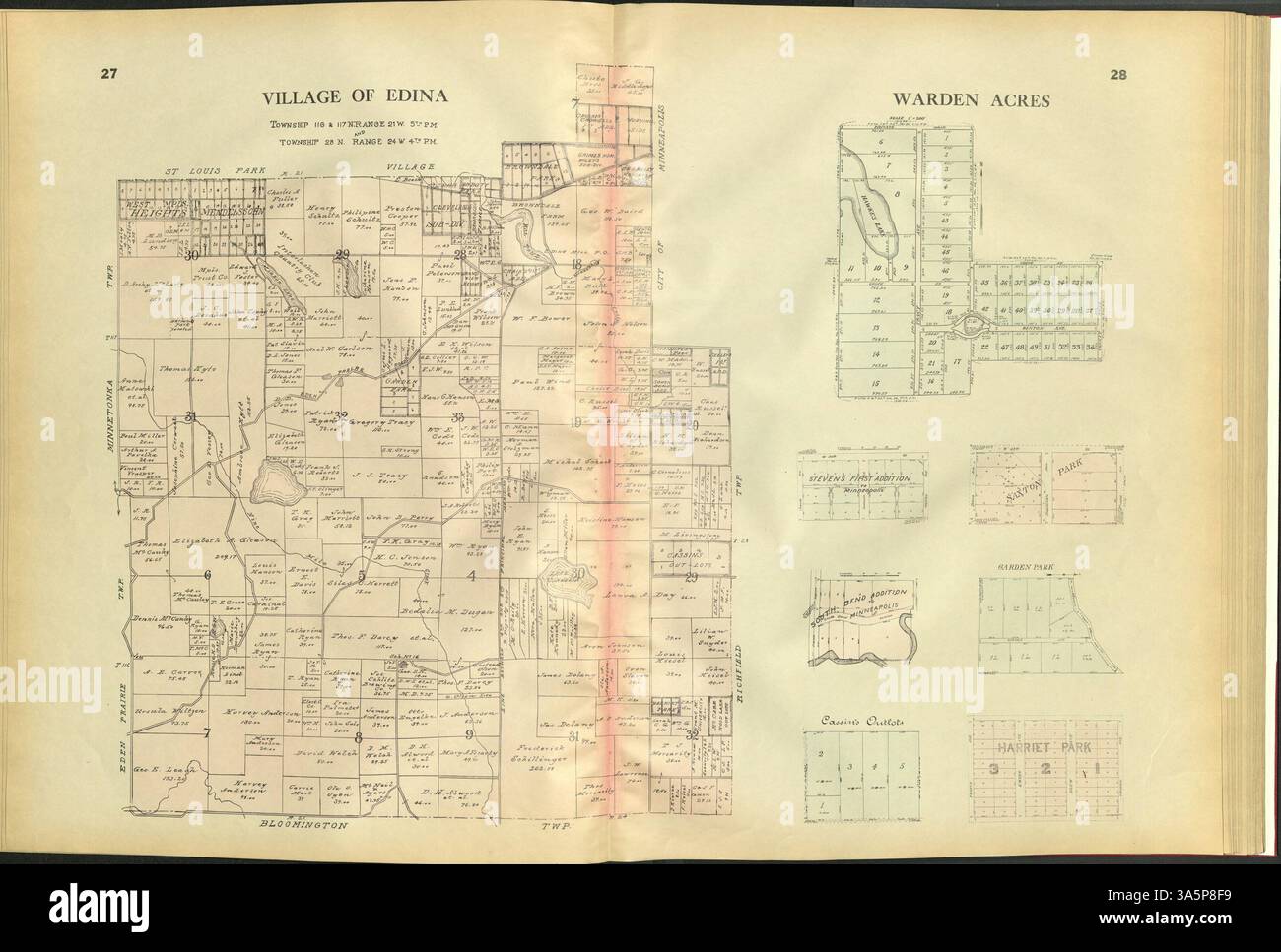 Showing key features like property boundaries hi-res stock photography ...