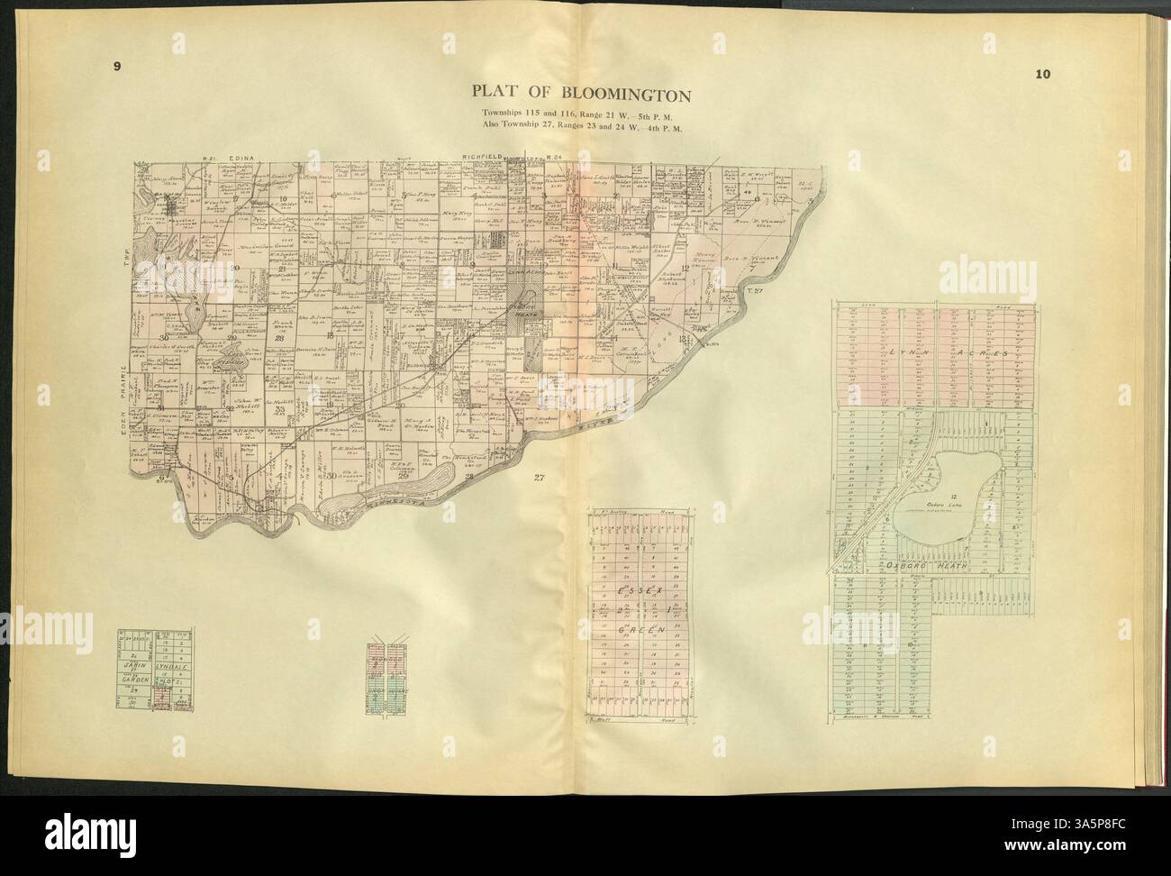 This atlas features maps and plats of Hennepin County, Minnesota ...