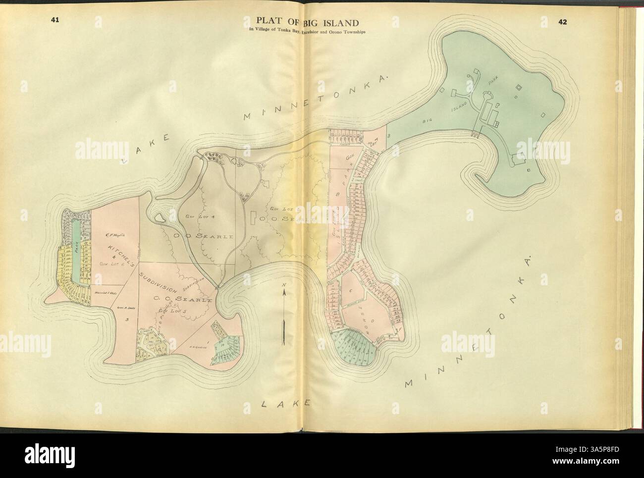 This atlas offers a complete set of surveys and plats of Hennepin ...