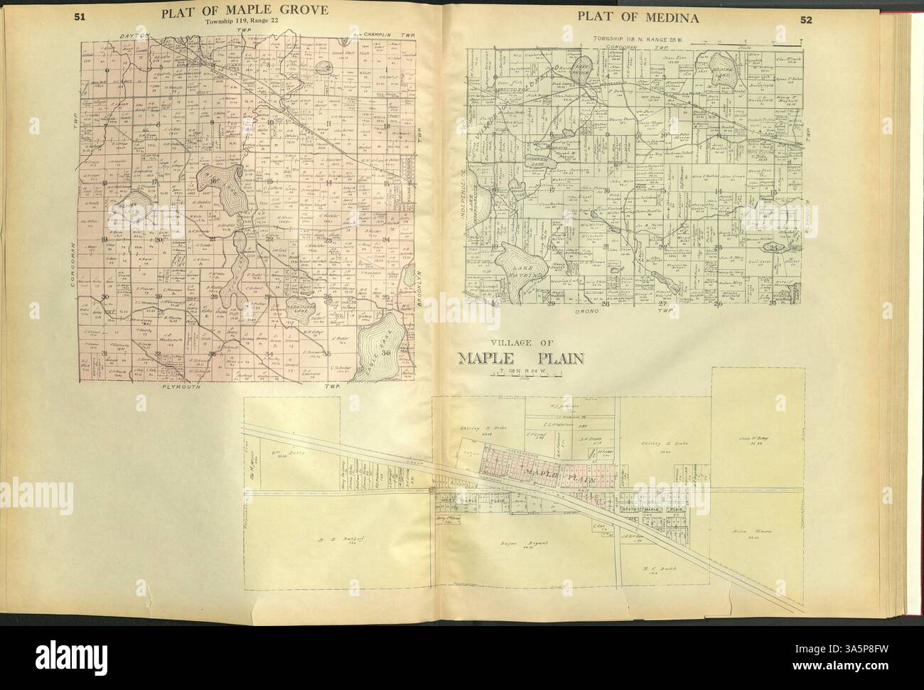 This atlas provides a detailed overview of hennepin county hi-res stock ...