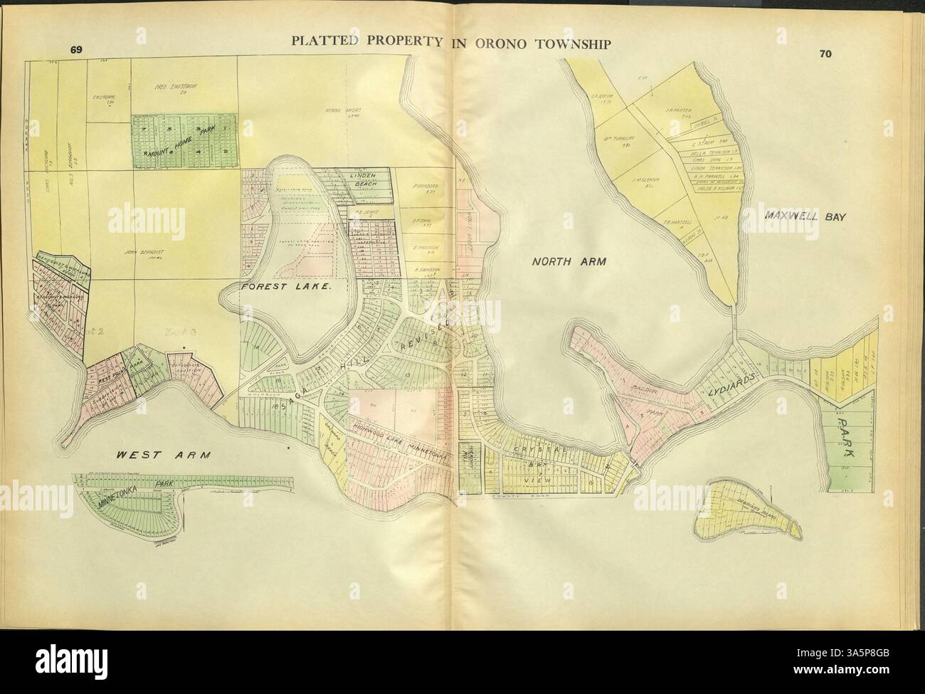 This atlas of Hennepin County, Minnesota, includes surveys and plats ...