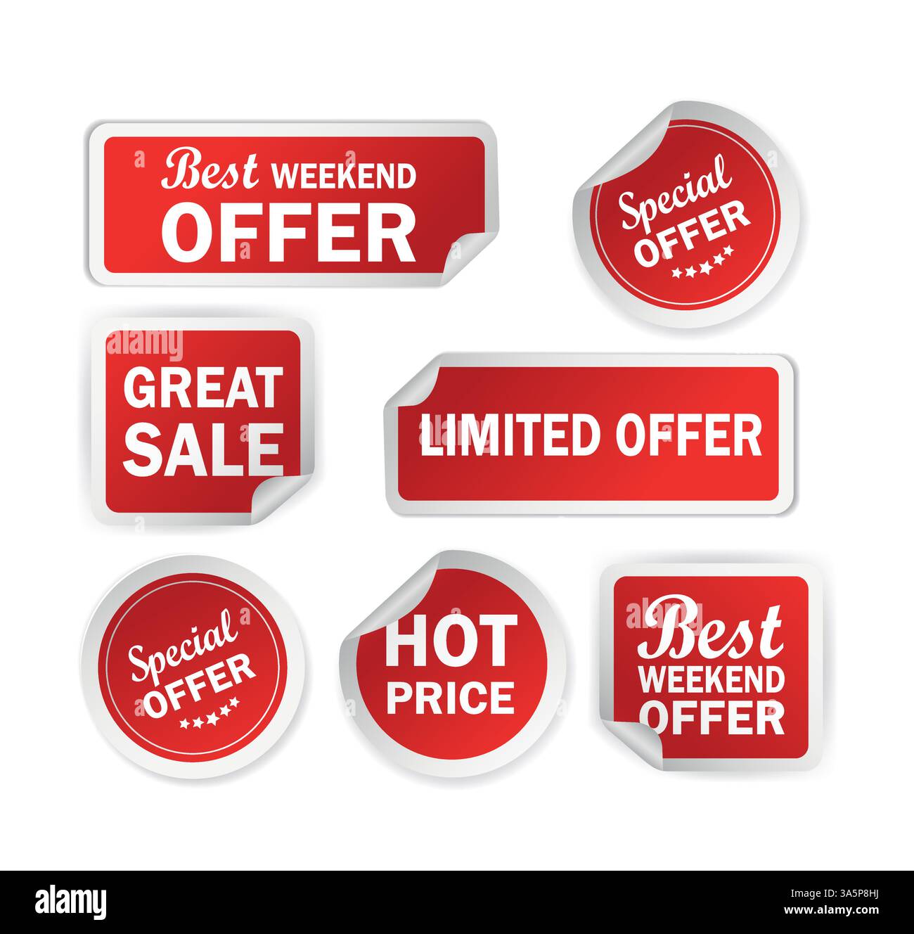 Best offer sticker on white background. Discount offer price sign ...