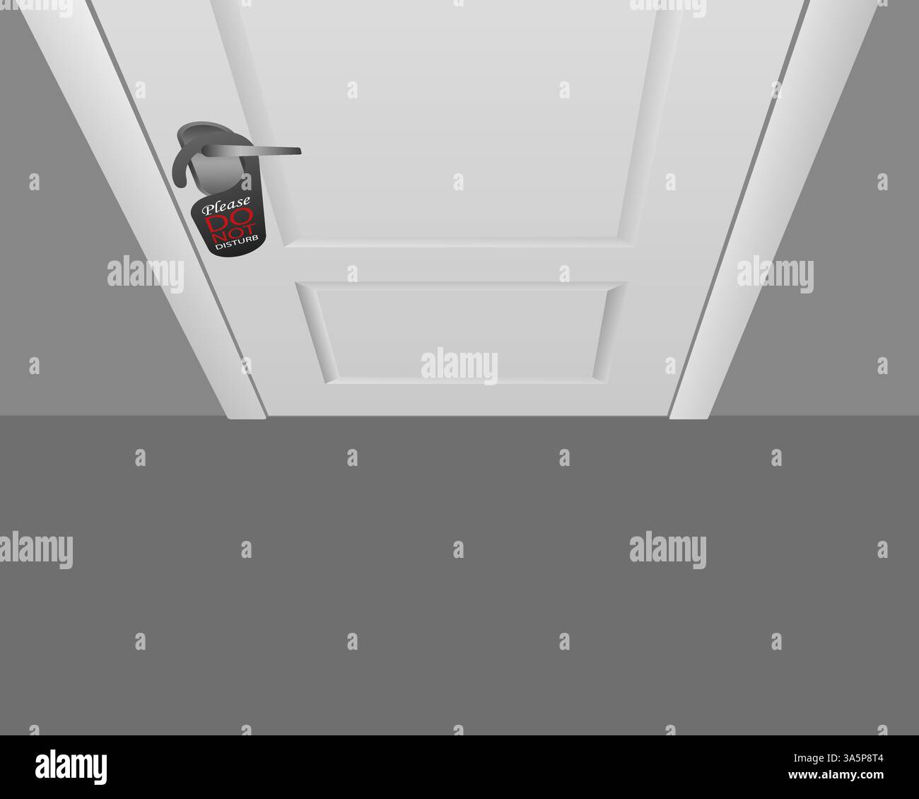 Please do not disturb sign on whte background. Vector illustration ...