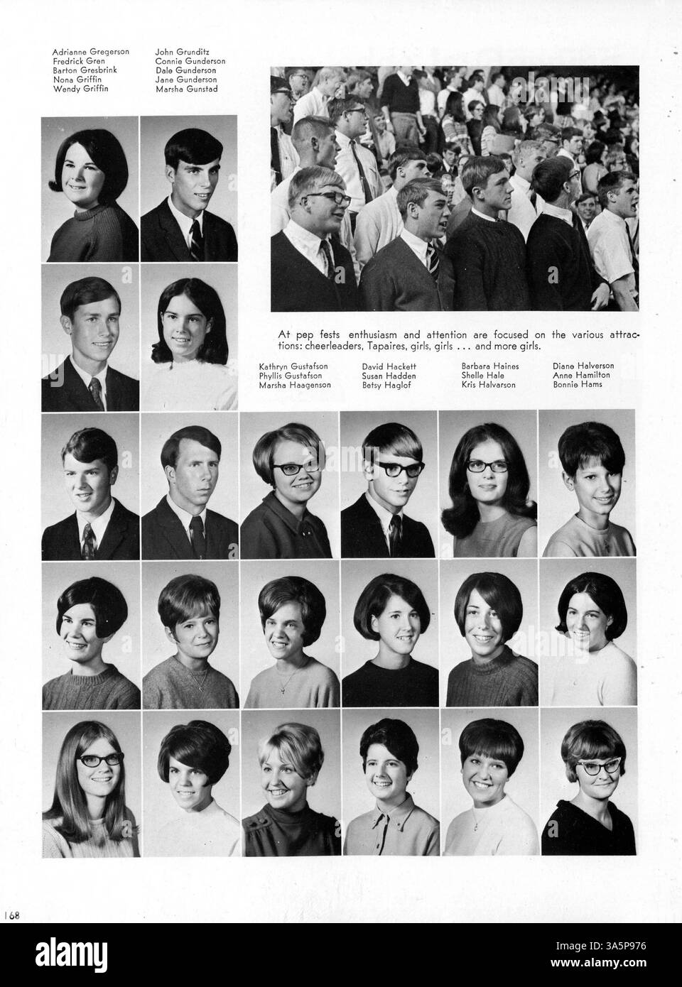 The 1968 aurean yearbook from richfield high school showcases th hi-res stock photography and ...