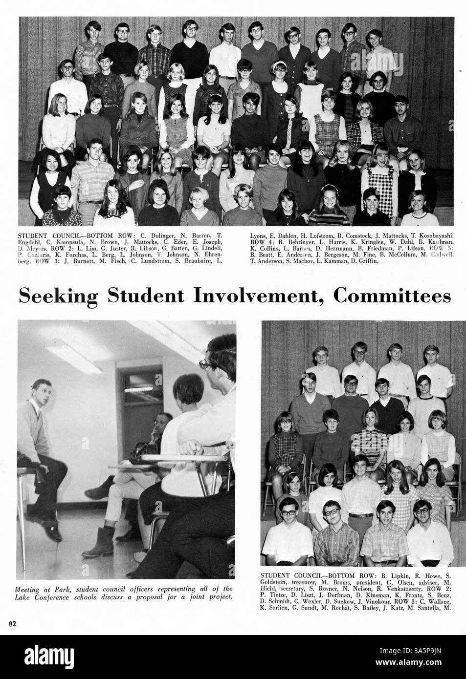 The 1968 'Echowan' yearbook from St. Louis Park High School features a ...