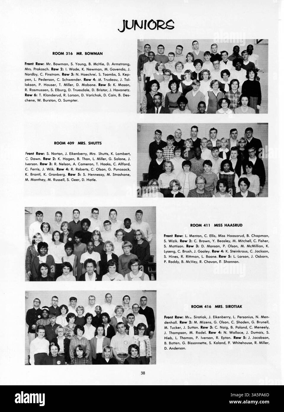 This 1965 yearbook from Central High School documents student life ...