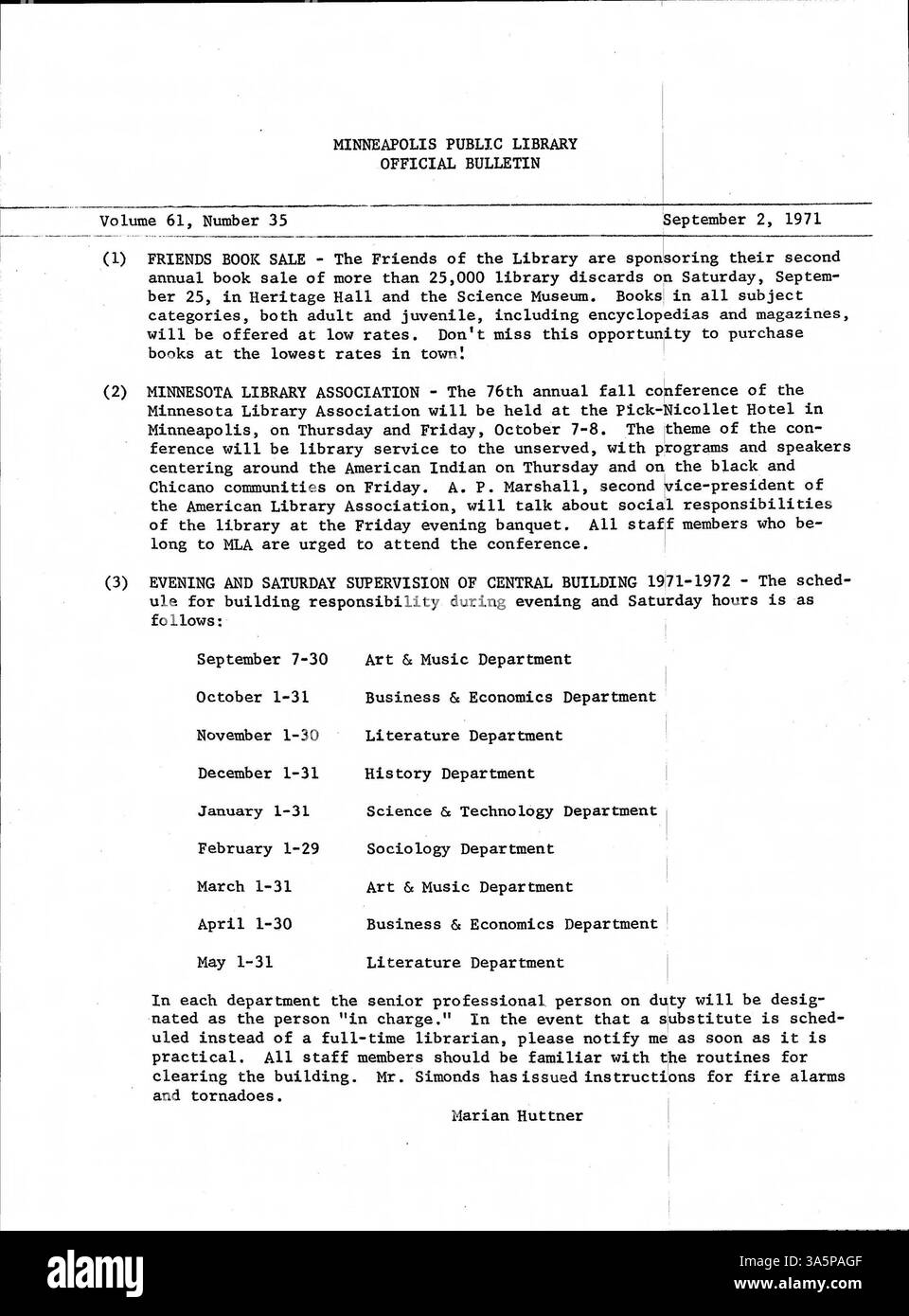 The Minneapolis Public Library Official Bulletin from 1971 provides ...