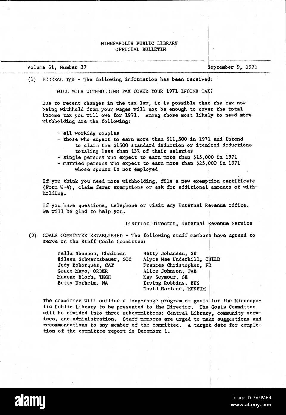 The 1971 edition of the Minneapolis Public Library Official Bulletin is a key resource for ...