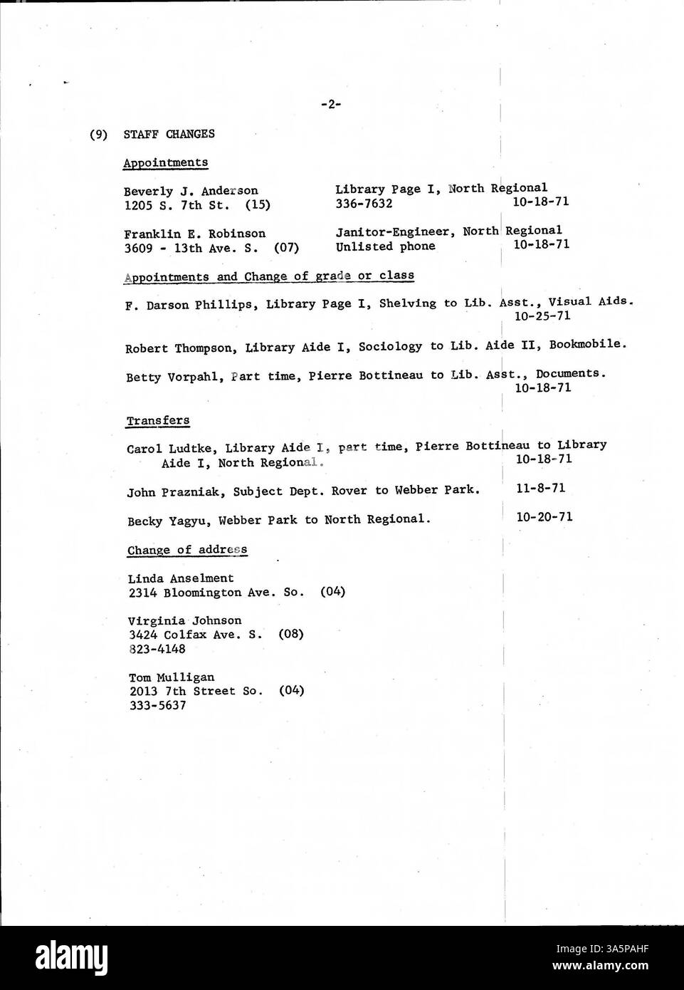 The 1971 edition of the Minneapolis Public Library Official Bulletin ...