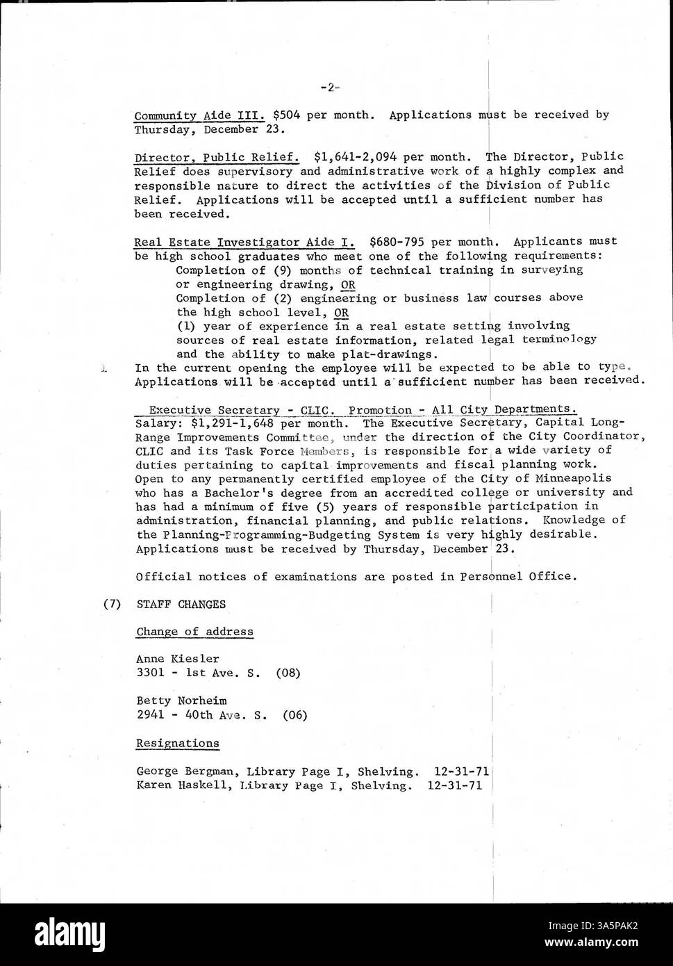 The 1971 Minneapolis Public Library Official Bulletin includes updates ...