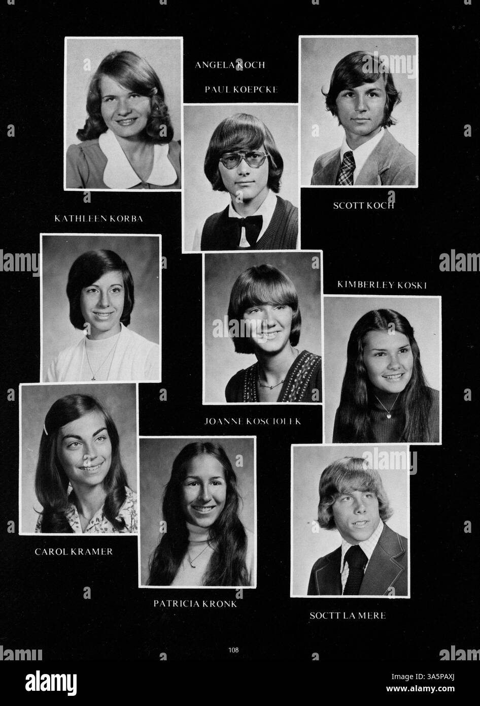 Notable academic moments of the 1974 1975 school year hi-res stock ...