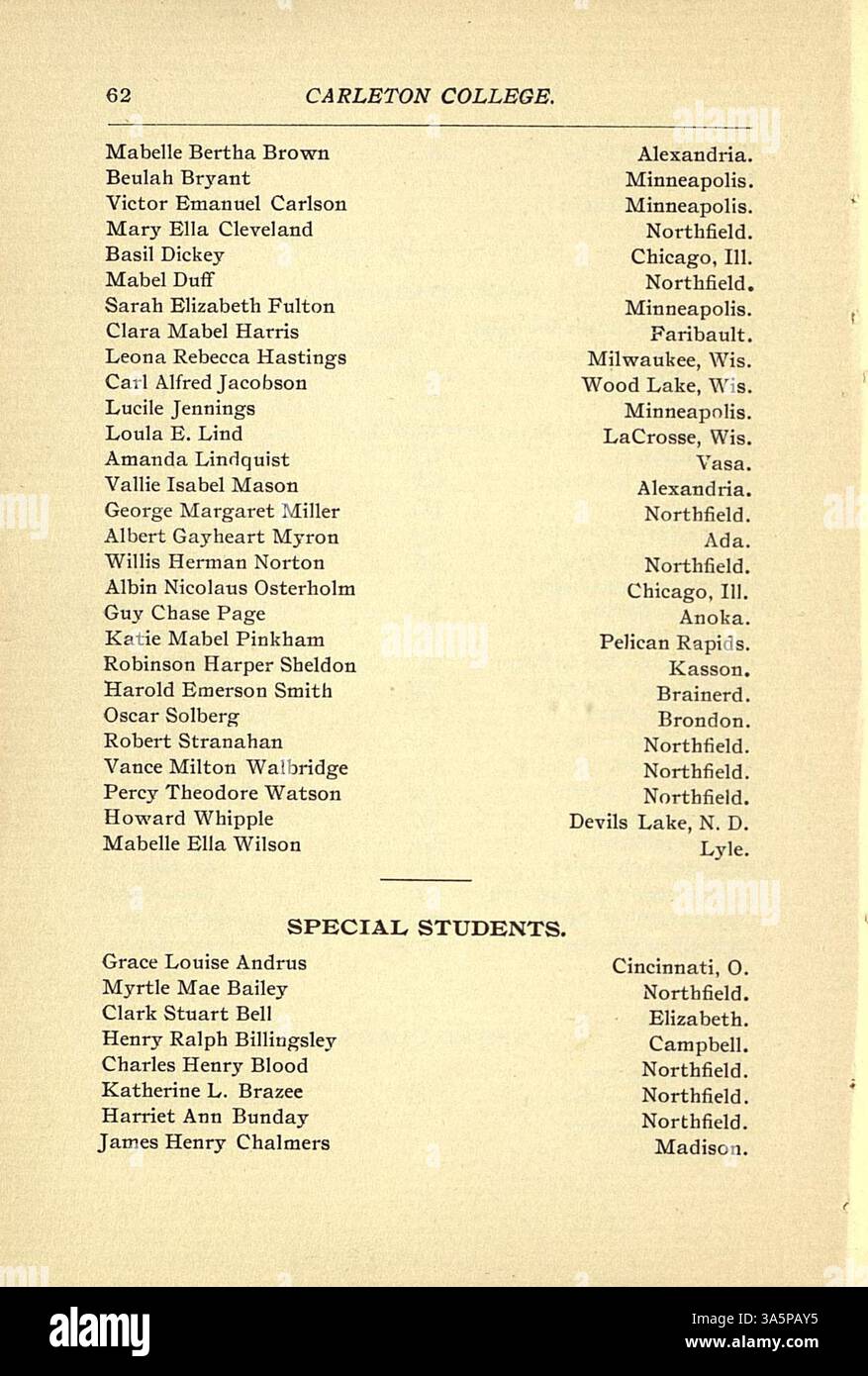 This catalog from the 1896-1897 academic year at Carleton College ...