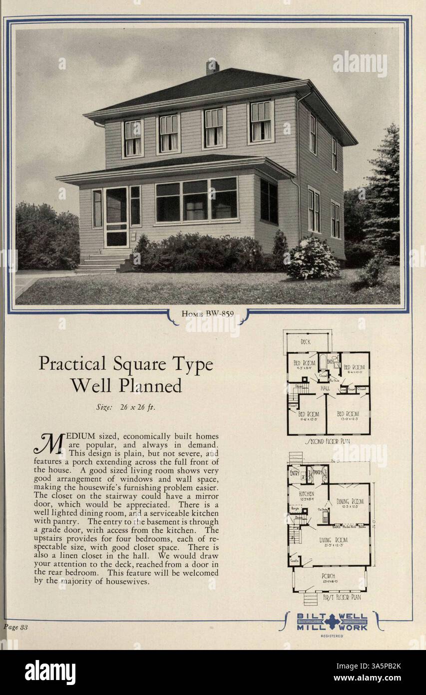 This 1929 edition of 'Homes of Comfort' includes 82 designs of ...