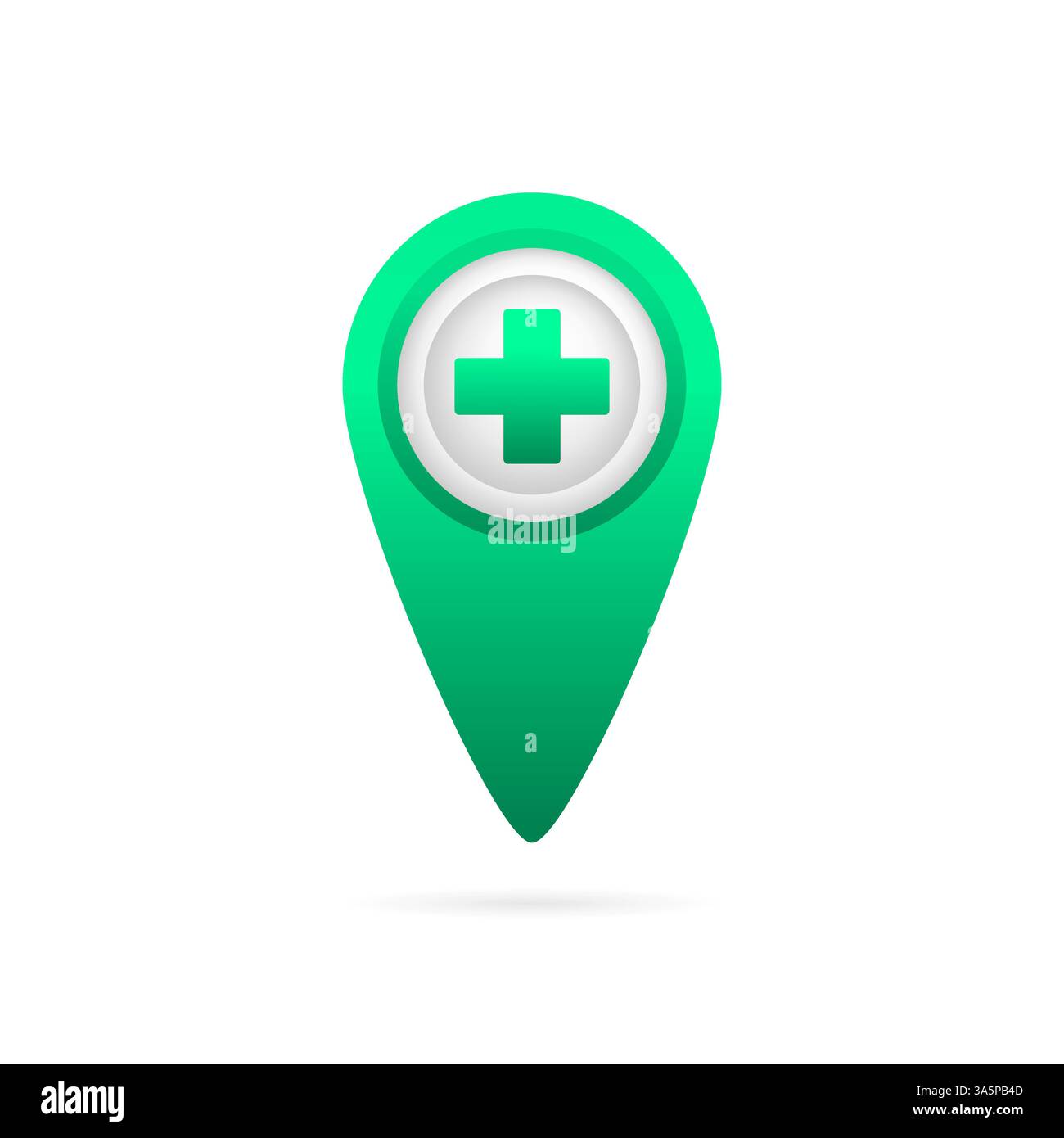 Map pin drop hospital hi-res stock photography and images - Alamy