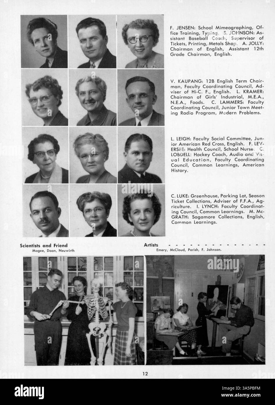 The 1954 'Sagamore' yearbook from Roosevelt High School documents the ...