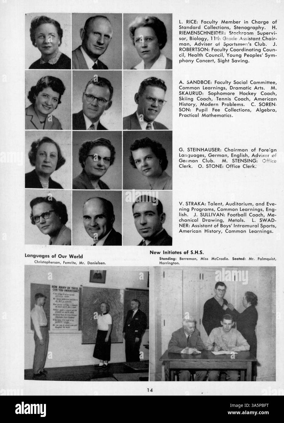 The 1954 'Sagamore' yearbook from Roosevelt High School captures key ...
