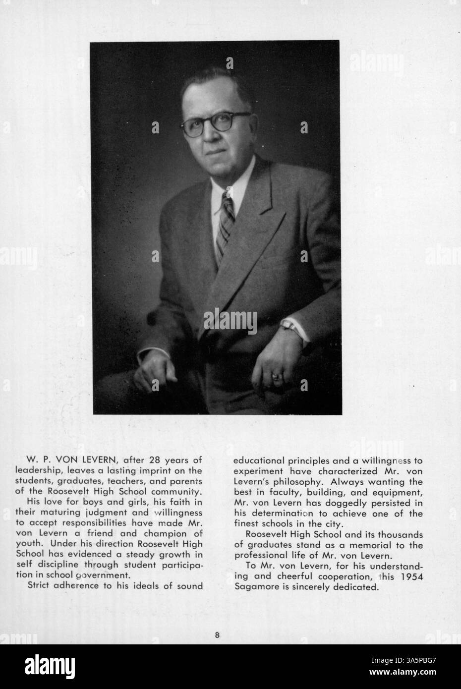 This 1954 edition of the 'Sagamore' yearbook from Roosevelt High School ...