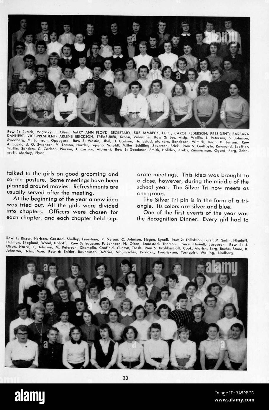 This 1954 'Sagamore' yearbook from Roosevelt High School documents the ...