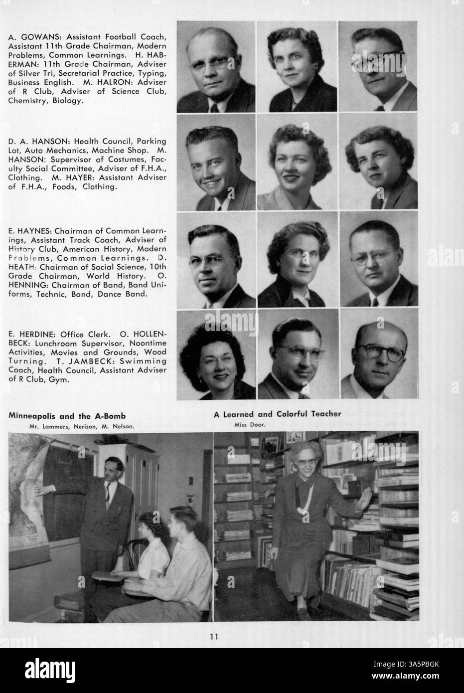 The 'Sagamore' yearbook from Roosevelt High School (1954) captures key ...