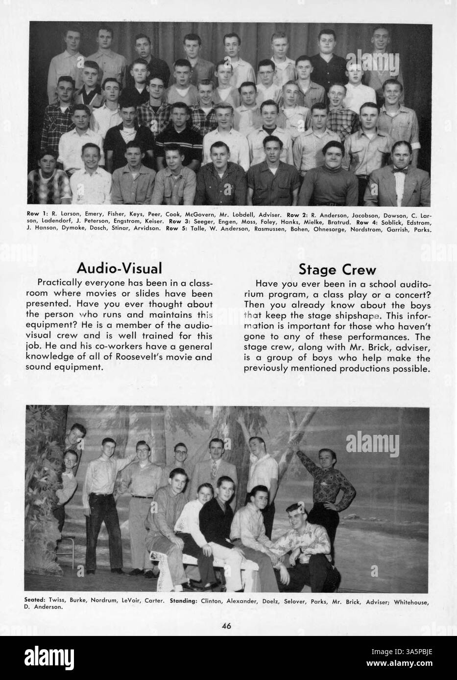 The 1954 'Sagamore' yearbook from Roosevelt High School documents ...