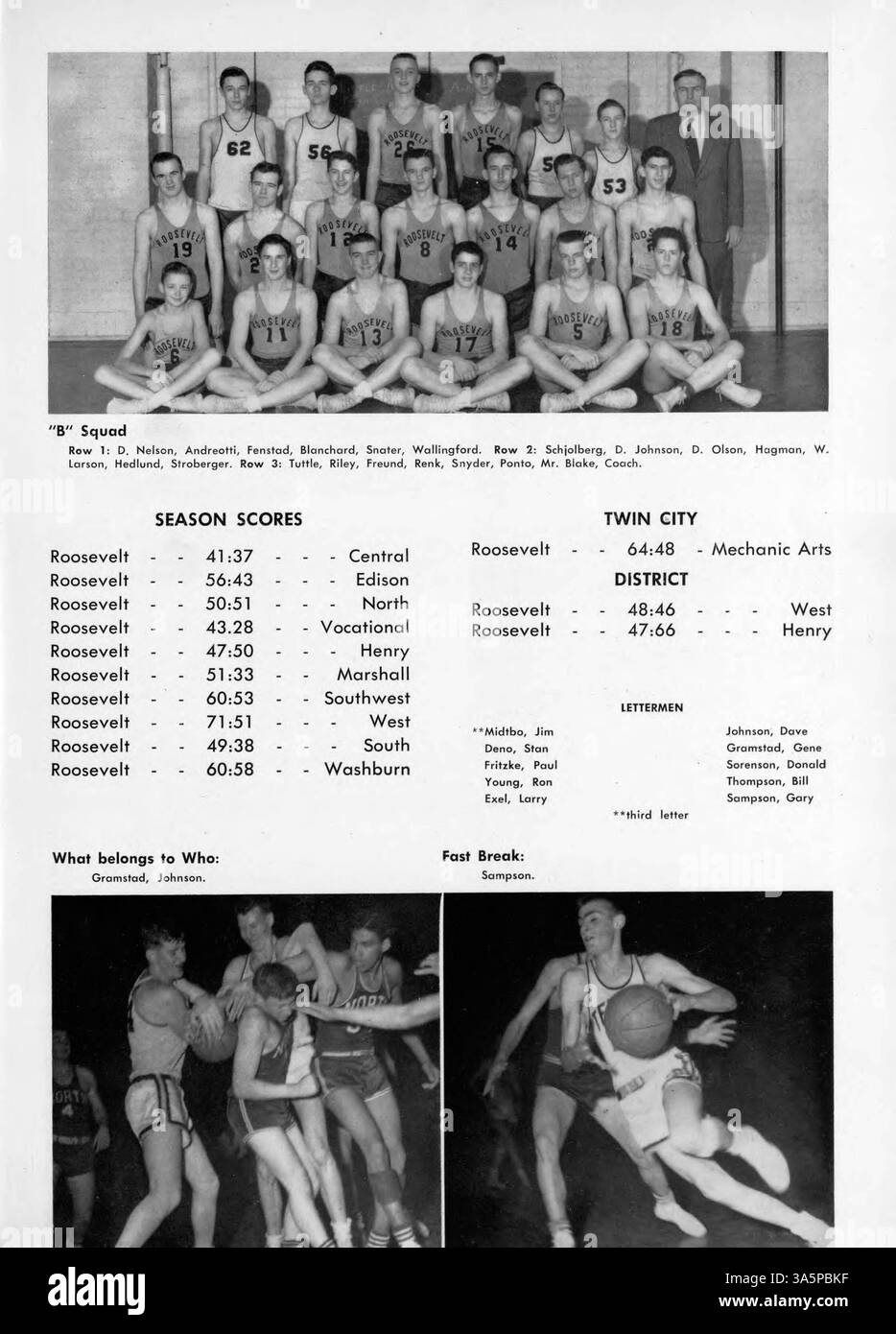 The 1954 'Sagamore' yearbook documents Roosevelt High School’s 1953 ...