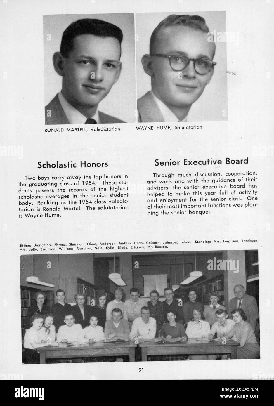 The 1954 'Sagamore' yearbook from Roosevelt High School documents the ...