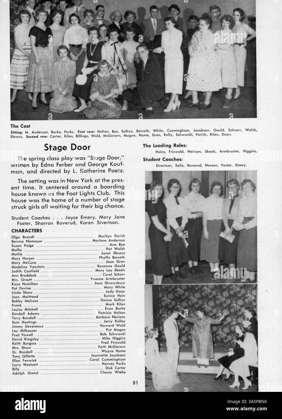 The 1954 'Sagamore' yearbook from Roosevelt High School provides an in ...