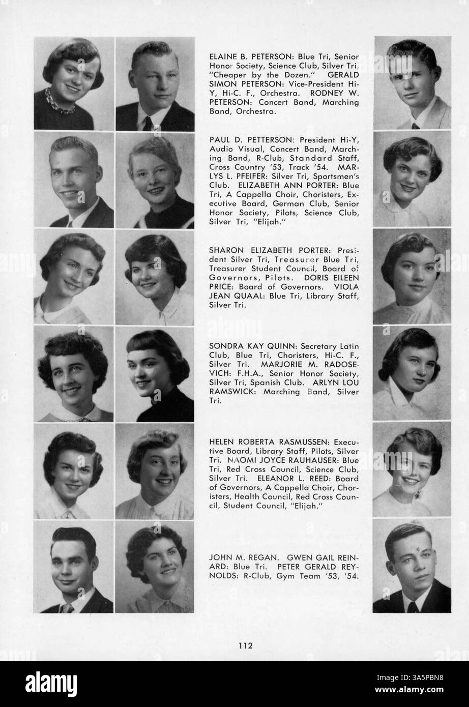 The 1954 'Sagamore' yearbook from Roosevelt High School chronicles key ...