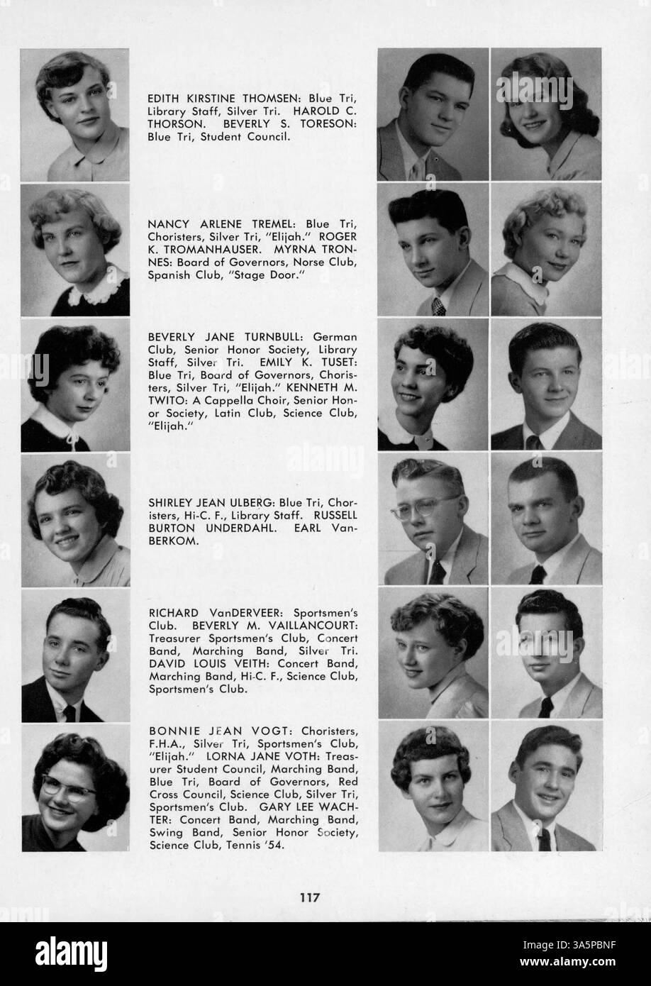 The 1954 'Sagamore' yearbook from Roosevelt High School captures key ...