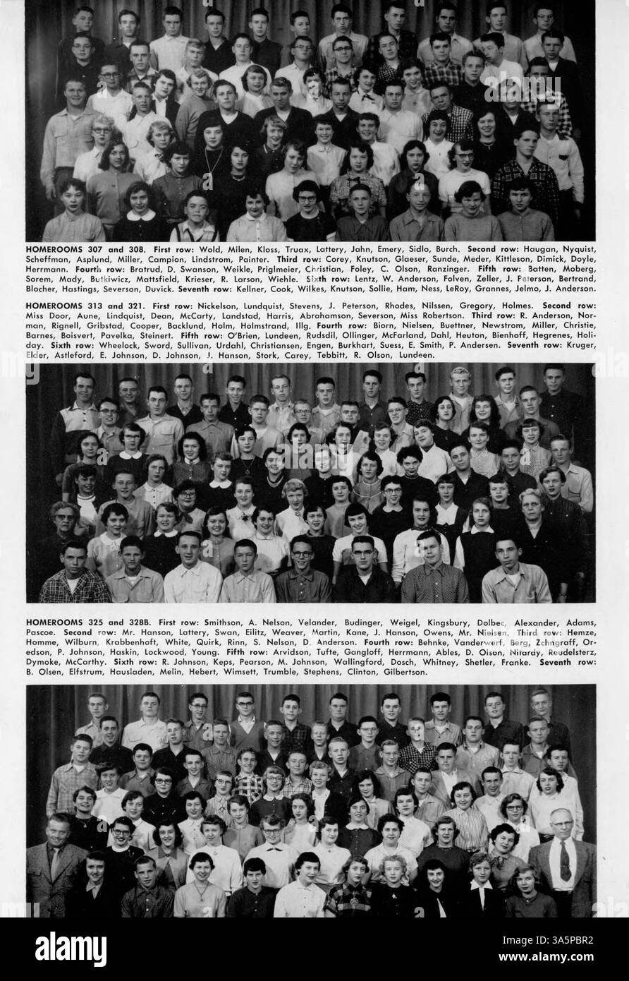 The 1954 'Sagamore' yearbook from Roosevelt High School provides a ...