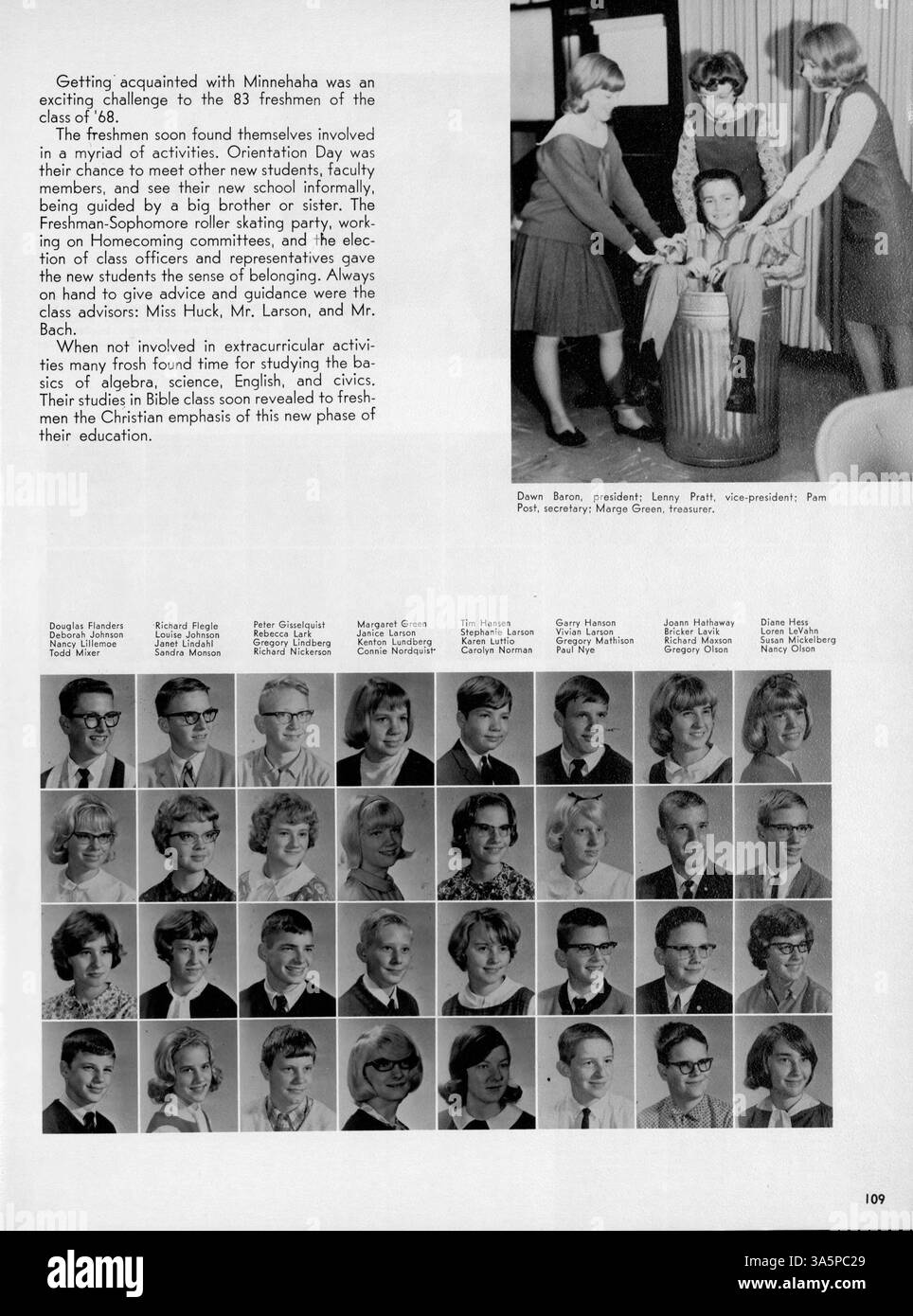 Minnehaha Academy's 'Antler 1965' yearbook captures the key moments of the 1964-1965 school year ...
