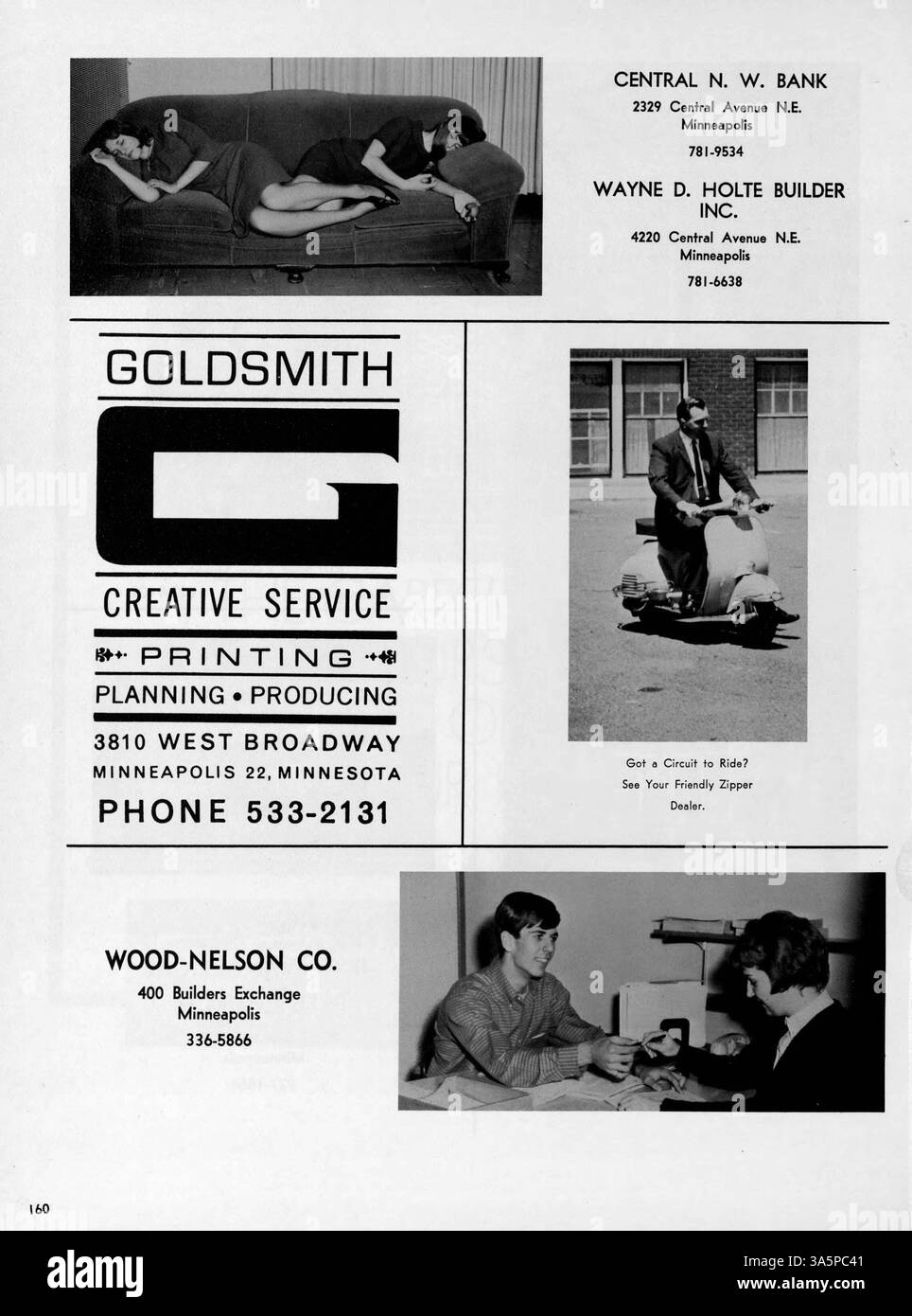 The 1965 'Antler' yearbook from Minnehaha Academy documents the key ...