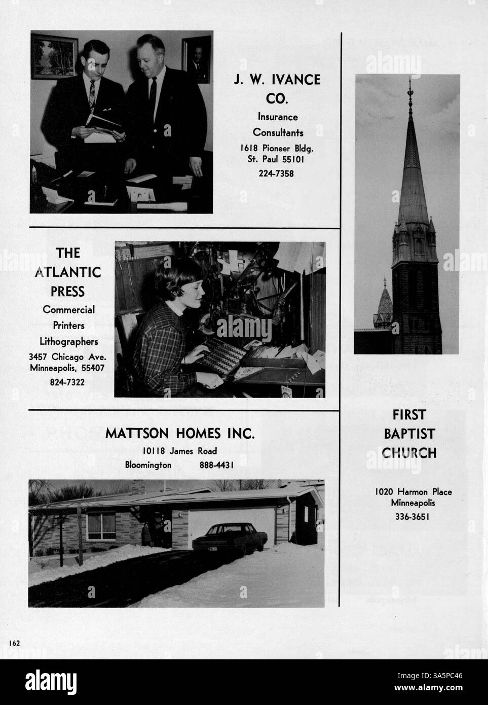 The 1964 antler yearbook highlights the events hi-res stock photography ...