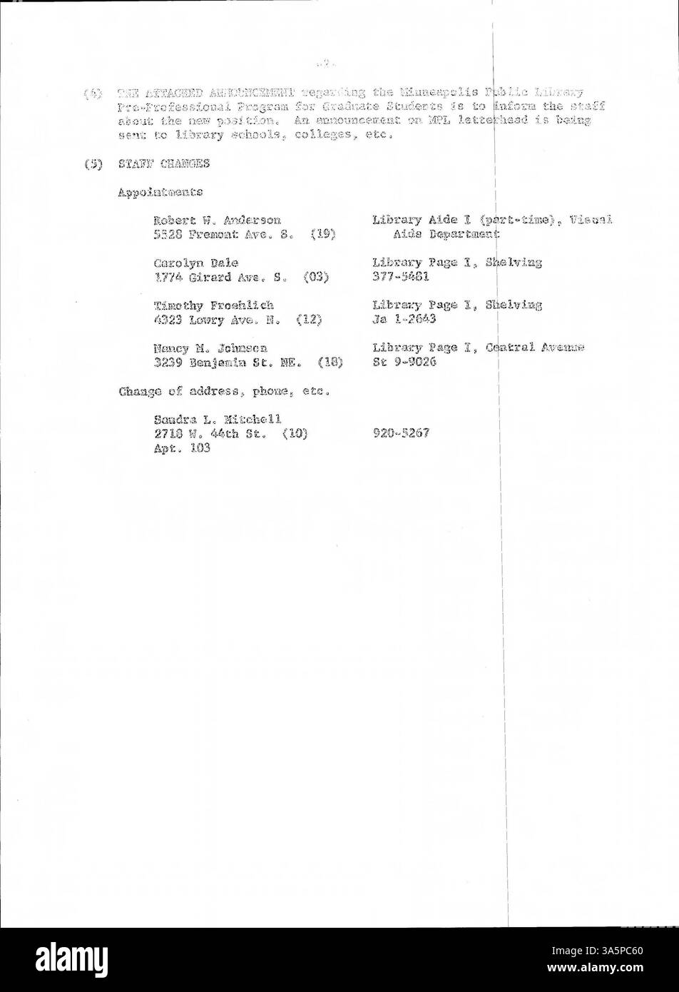 Helping staff stay informed about library functions hi-res stock ...