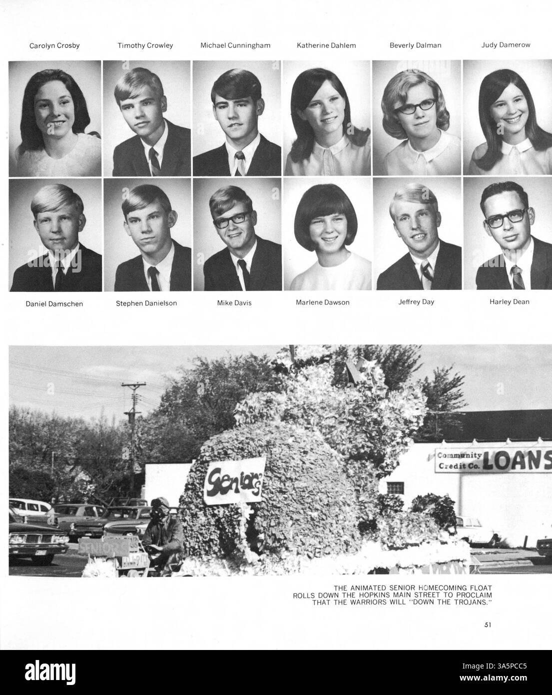 The 1968 Warrior 68 yearbook from Hopkins High School captures the ...