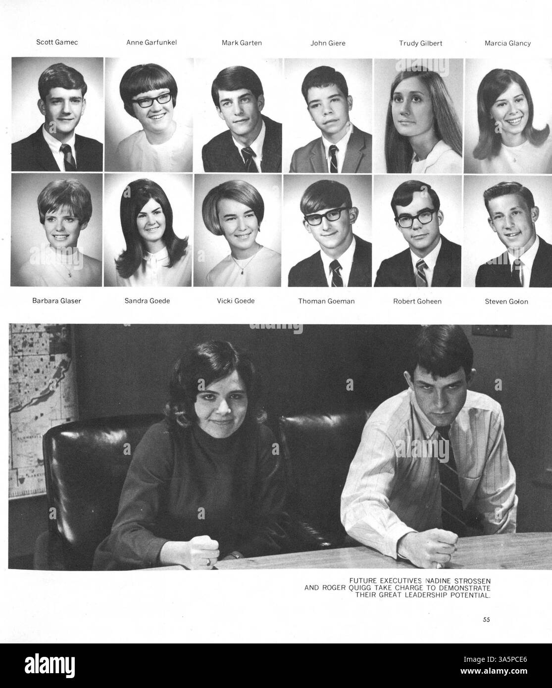 Major school activities from the 1967 1968 academic year hi-res stock ...