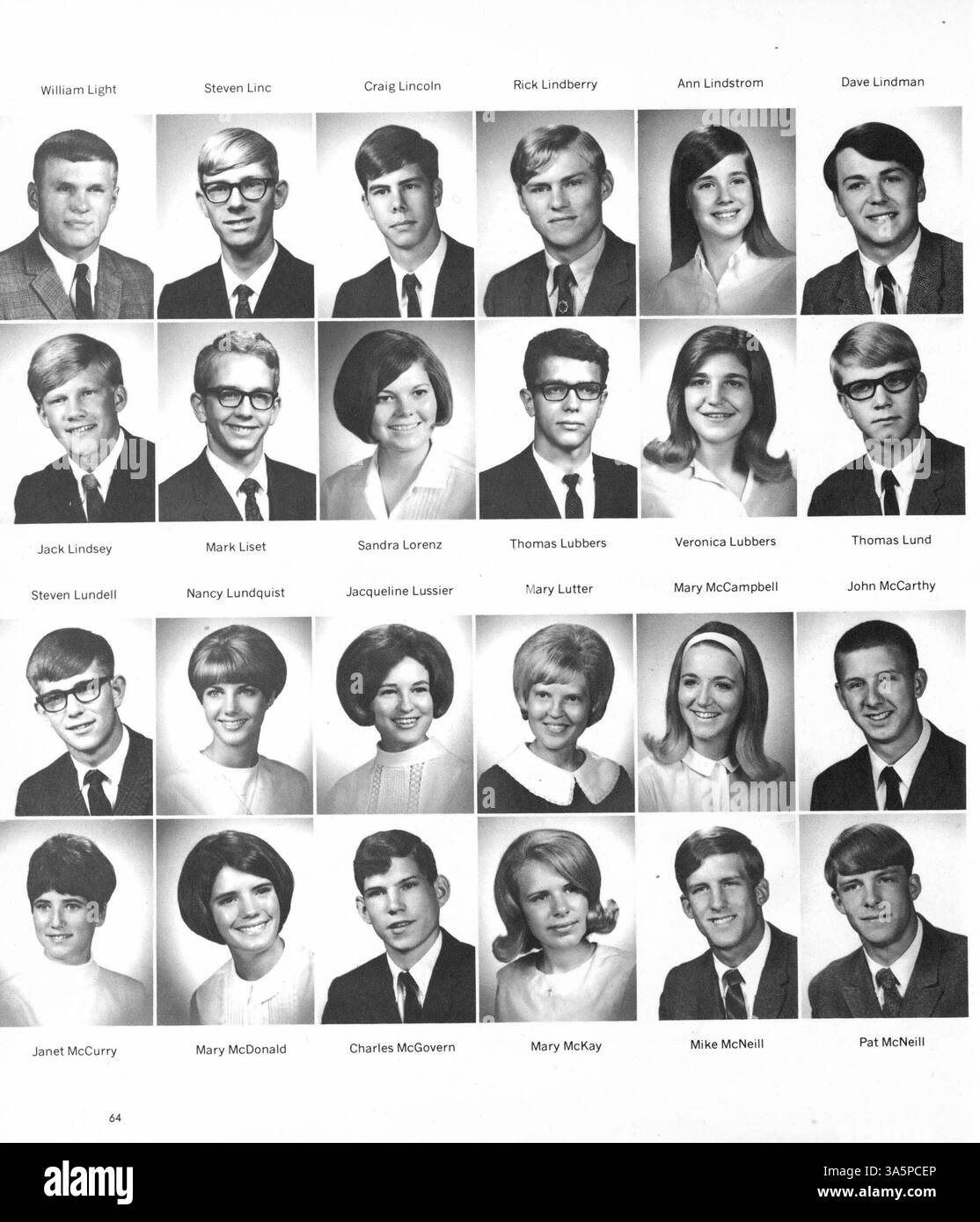 Yearbook from hopkins high school captures the student hi-res stock ...