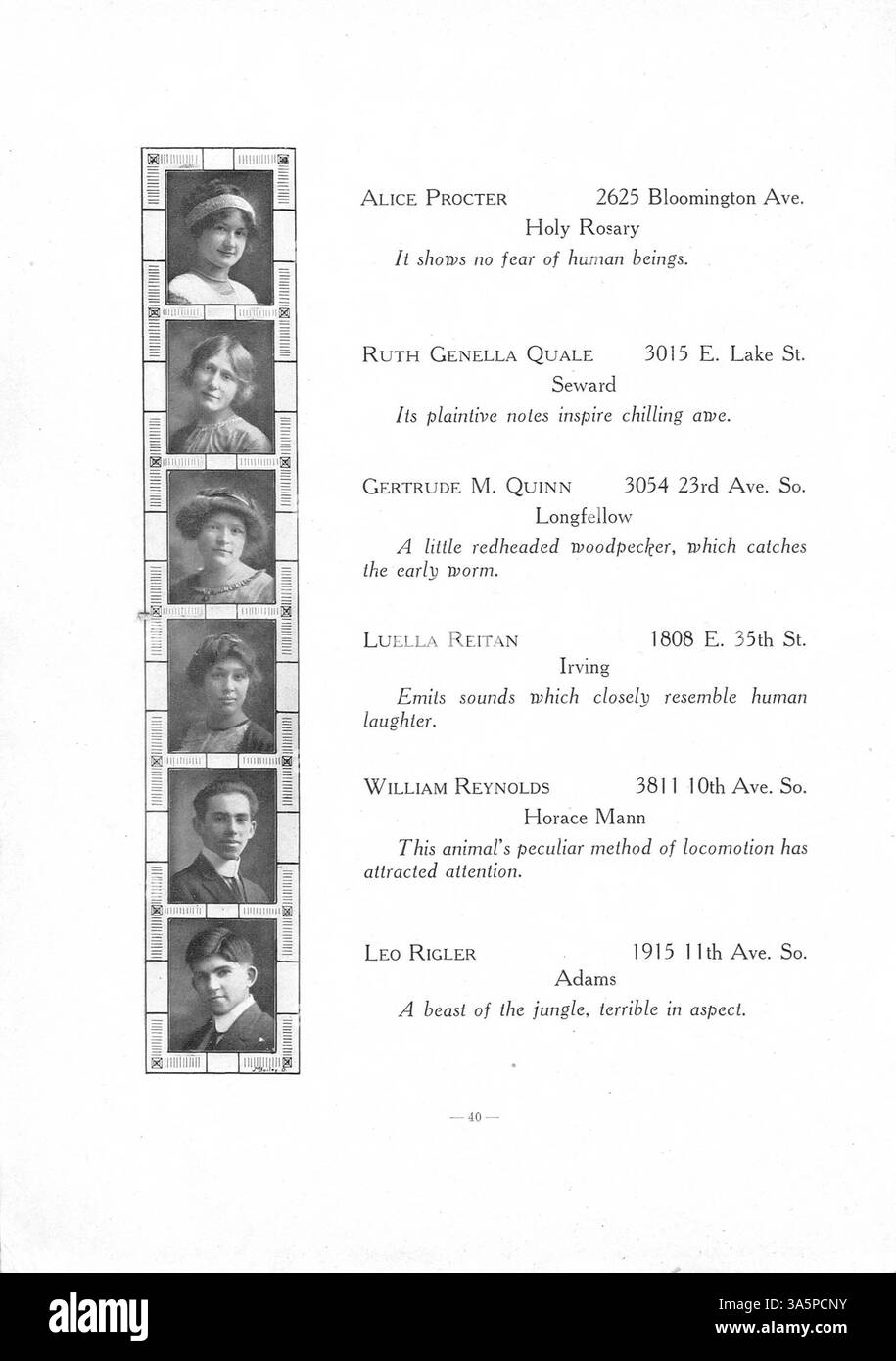 The South High School yearbook from 1913 records key events, student ...