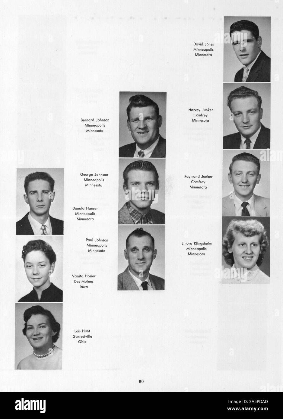 The 1958 yearbook from North Central Bible College presents students ...
